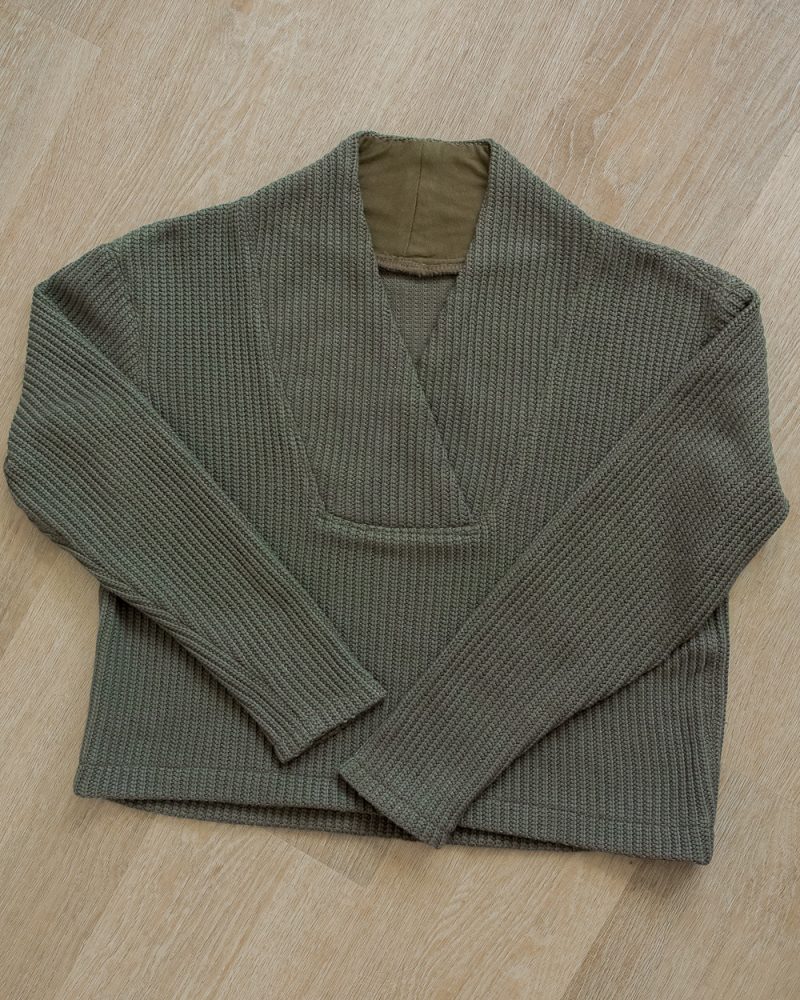 Fibremood Crossover Collar Sweater - Dream. Cut. Sew